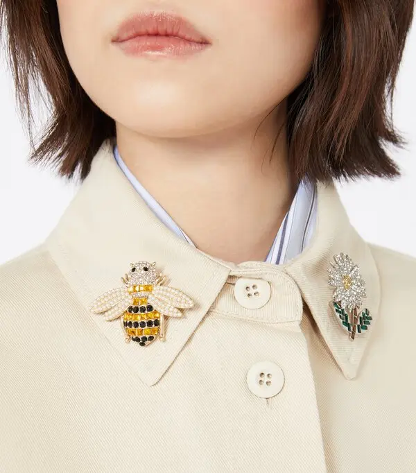 Max Mara Embellished Bee Brooch