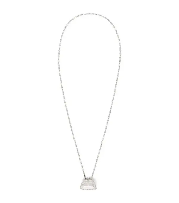 Max Mara Pasticcino Bag Pendant Necklace - White