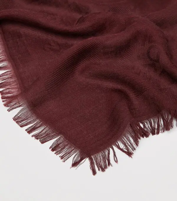 Max Mara Modal-cashmere Logo Scarf