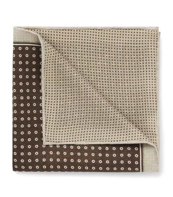 BOSS Silk Patterned Pocket Square