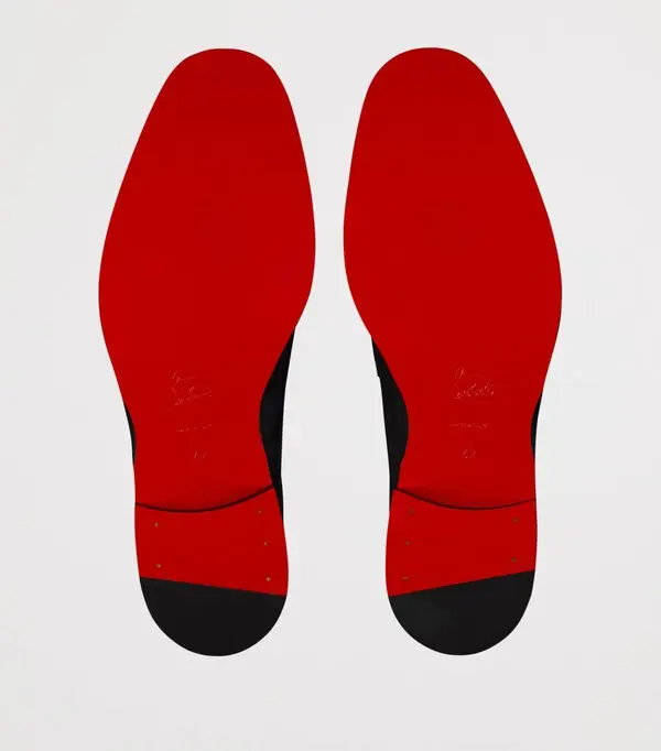 CHRISTIAN LOUBOUTIN Sartok Leather Monk Shoes - Black