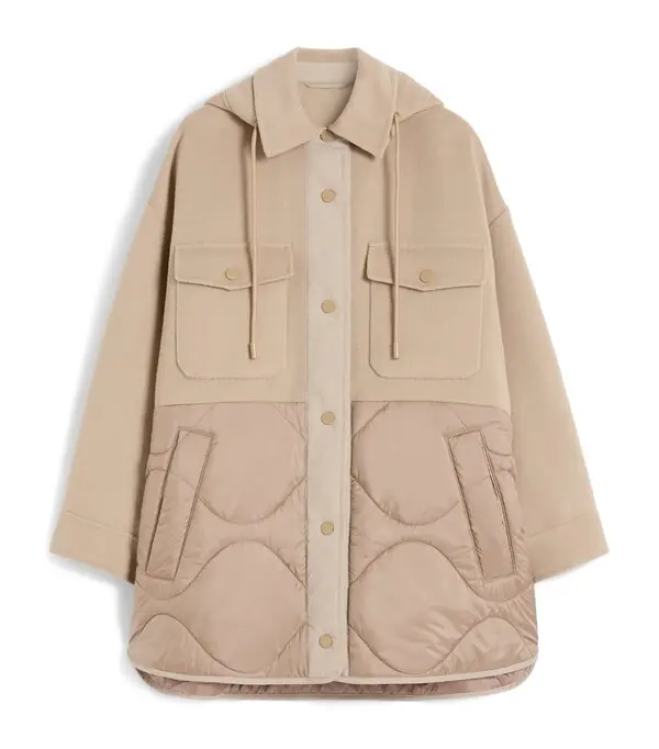 Max Mara Wool-blend Quilted Jacket