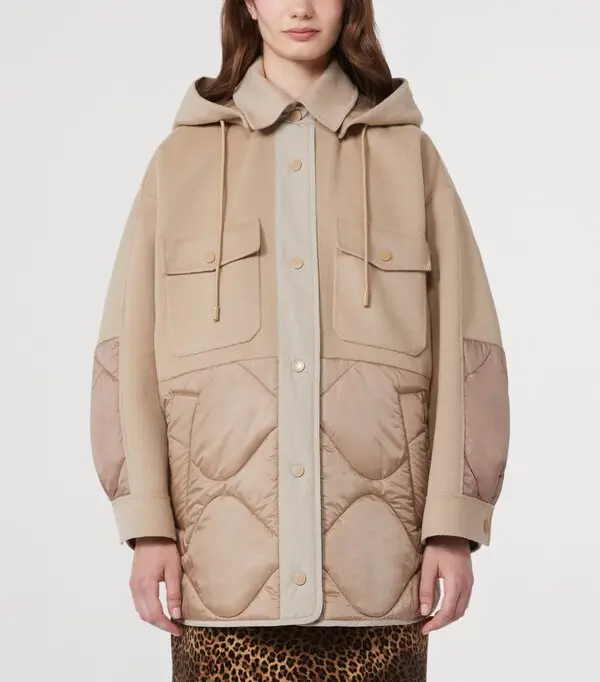 Max Mara Wool-blend Quilted Jacket