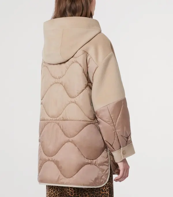 Max Mara Wool-blend Quilted Jacket