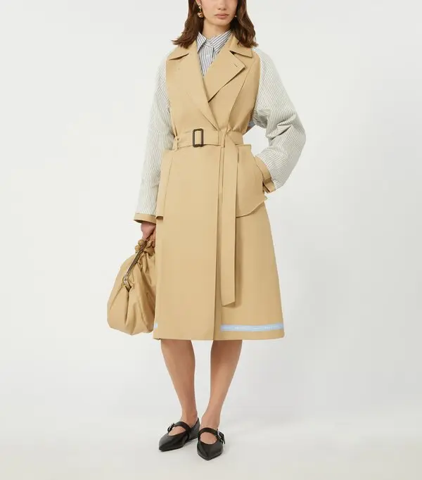 Max Mara Gabardine Reversible Trench Coat