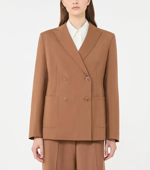 Max Mara Virgin Wool Double-breasted Blazer