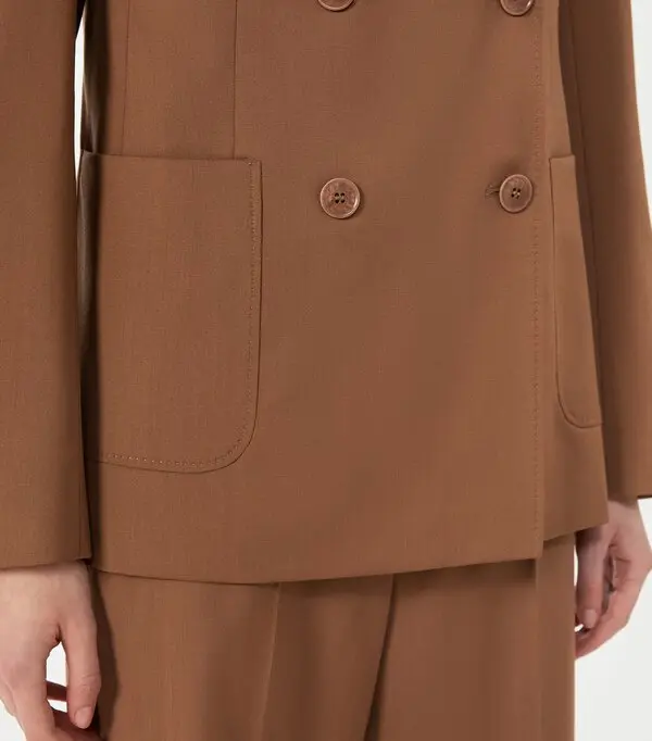 Max Mara Virgin Wool Double-breasted Blazer