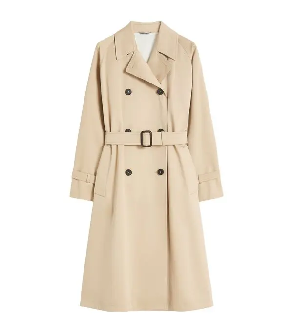 Max Mara Cotton Printed Trench Coat