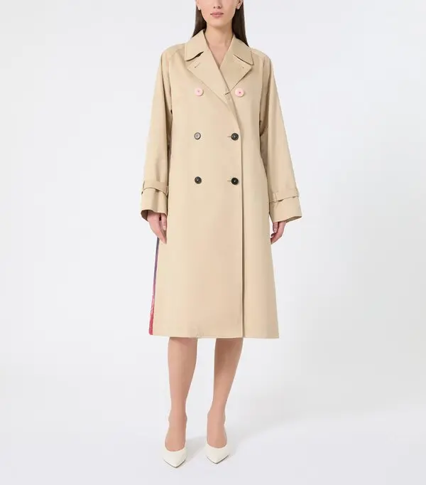 Max Mara Cotton Printed Trench Coat