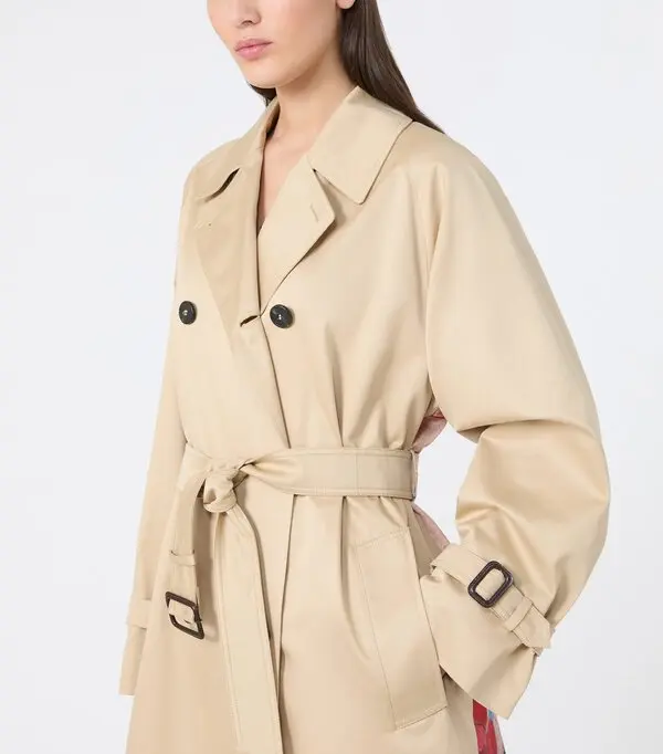 Max Mara Cotton Printed Trench Coat