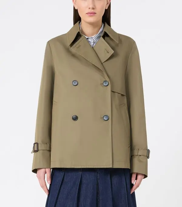 Max Mara Cotton-blend Trench Jacket