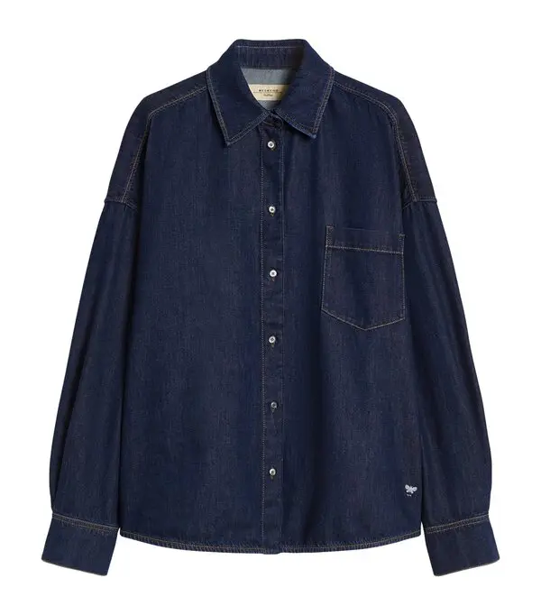 Max Mara Relaxed Denim Shirt - Blue
