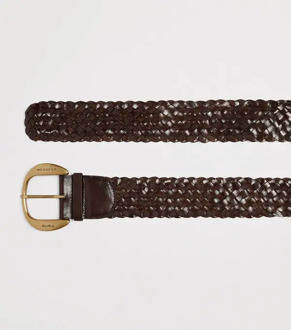 Max Mara Woven Leather Belt