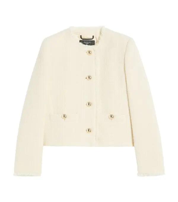Max Mara Wool-blend Round-neck Jacket