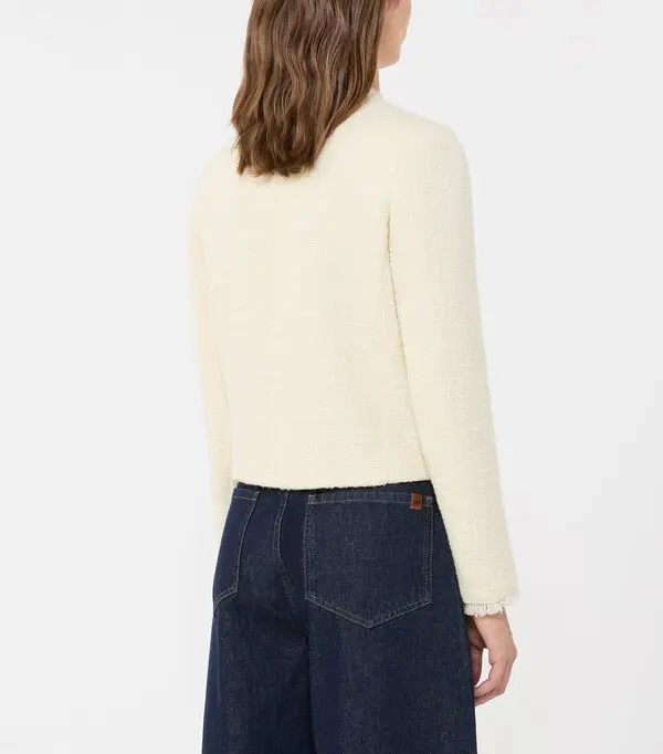 Max Mara Wool-blend Round-neck Jacket