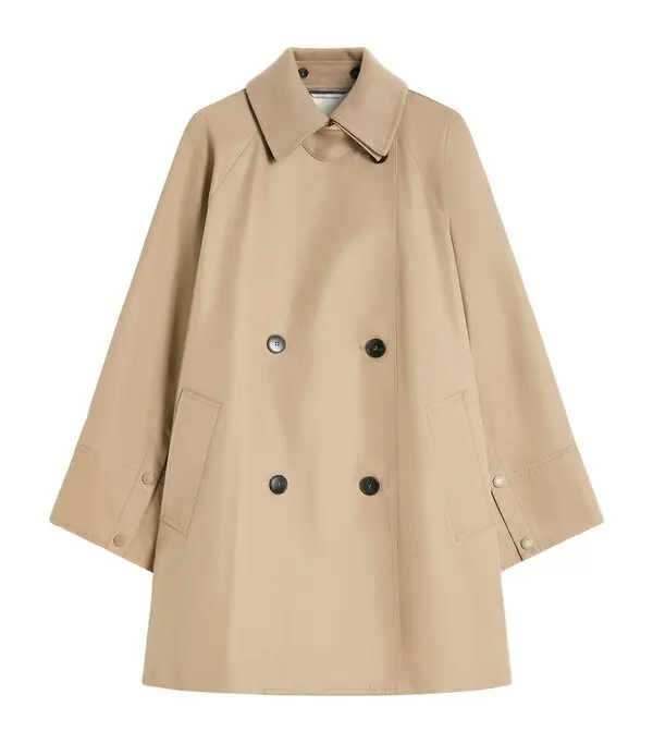 Max Mara Water-repellent Gabardine Trench Coat - Beige