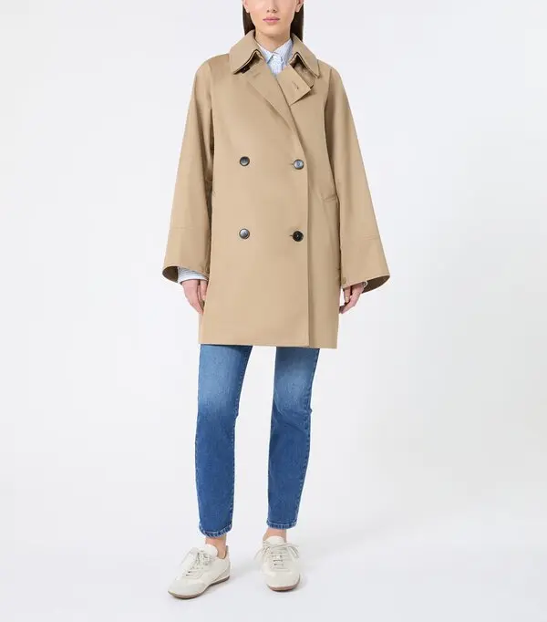 Max Mara Water-repellent Gabardine Trench Coat