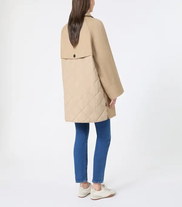 Max Mara Water-repellent Gabardine Trench Coat