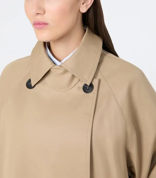Max Mara Water-repellent Gabardine Trench Coat