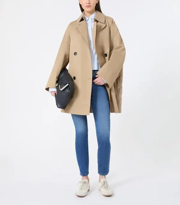 Max Mara Water-repellent Gabardine Trench Coat