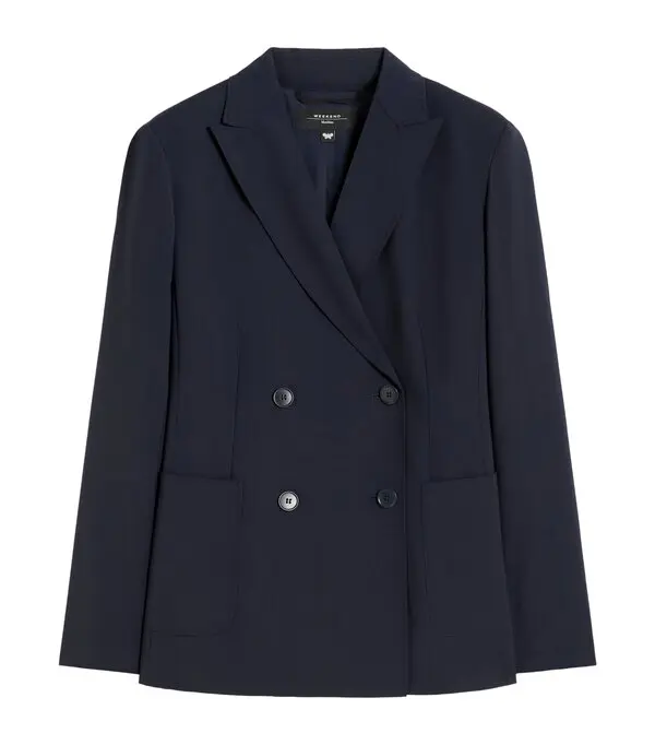 Max Mara Virgin Wool Double-breasted Blazer