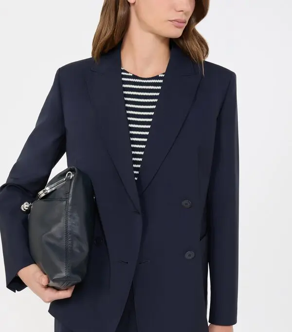 Max Mara Virgin Wool Double-breasted Blazer
