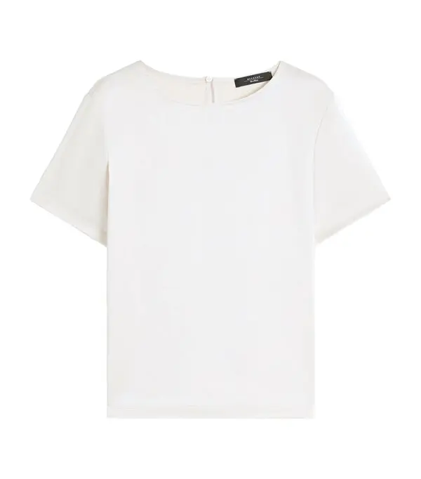 Max Mara Satin T-shirt - White
