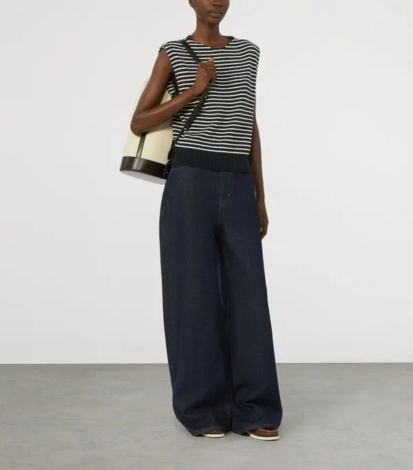 Max Mara Cotton Wide-leg High-rise Jeans