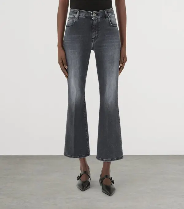 Max Mara Slim Cropped Flare Jeans