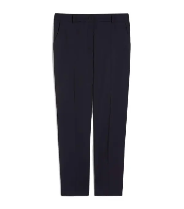 Max Mara Ankle-length Cigarette Trousers - Blue