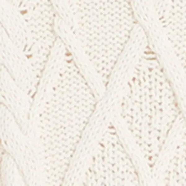 Max Mara Cotton-blend Cable-knit Sweater - White