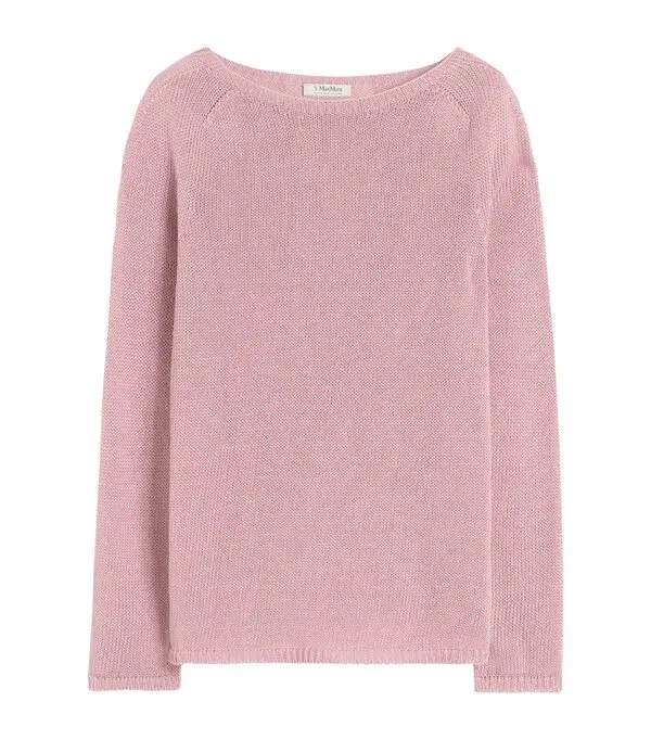 Max Mara Linen Giolino Sweater - Pink