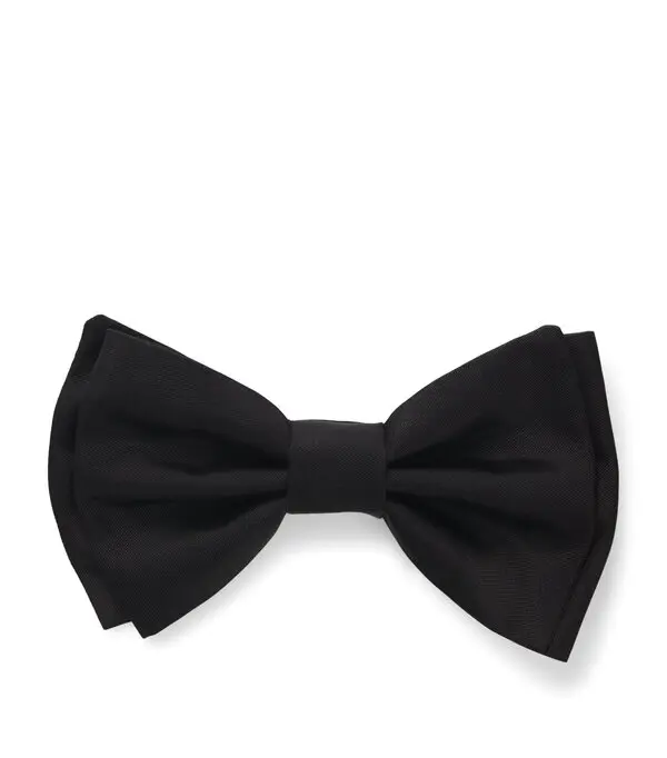 BOSS Silk Pre-tied Bow Tie - Black