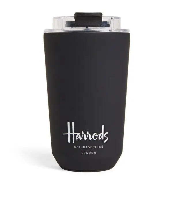 Harrods Logo Travel Cup - Black