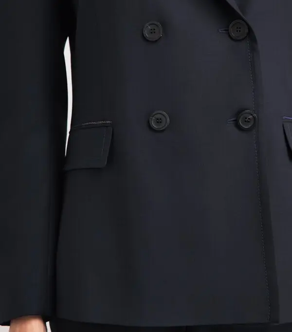 Fabiana Filippi Wool-blend Double-breasted Blazer