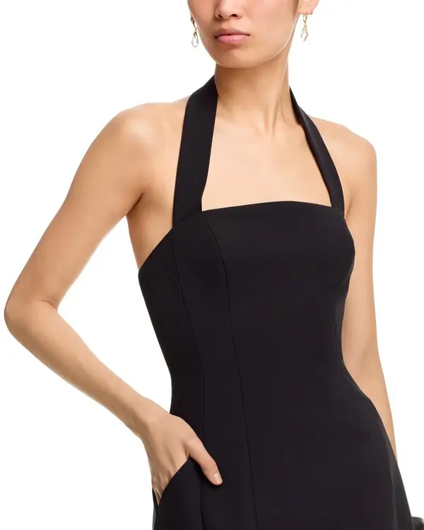 Bardot Nevelle Hourglass Halter Dress - Black