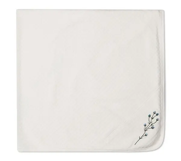 MEMOI Minimoi Baby Blue Buds Sweetest Bloom Swaddleblanket - One-color
