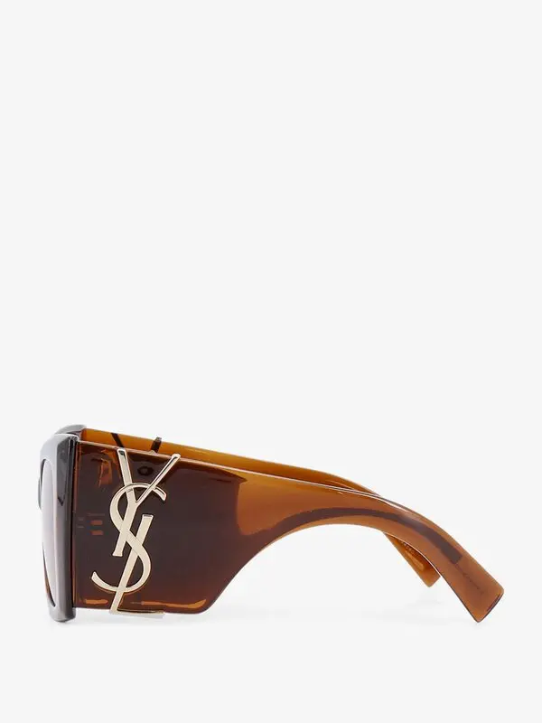 Saint Laurent Crystal Acetate Sunglasses - Brown
