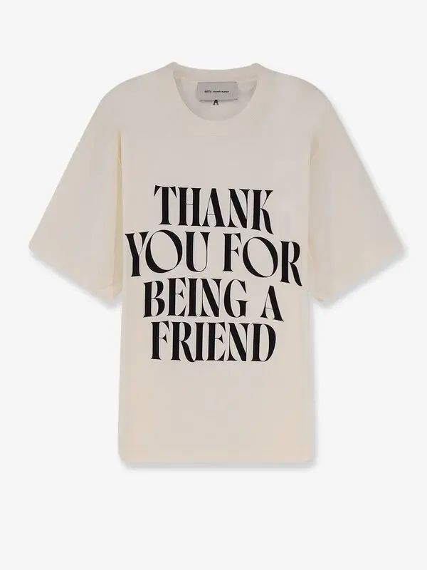 AMI Paris Cotton Tshirt With Frontal Print