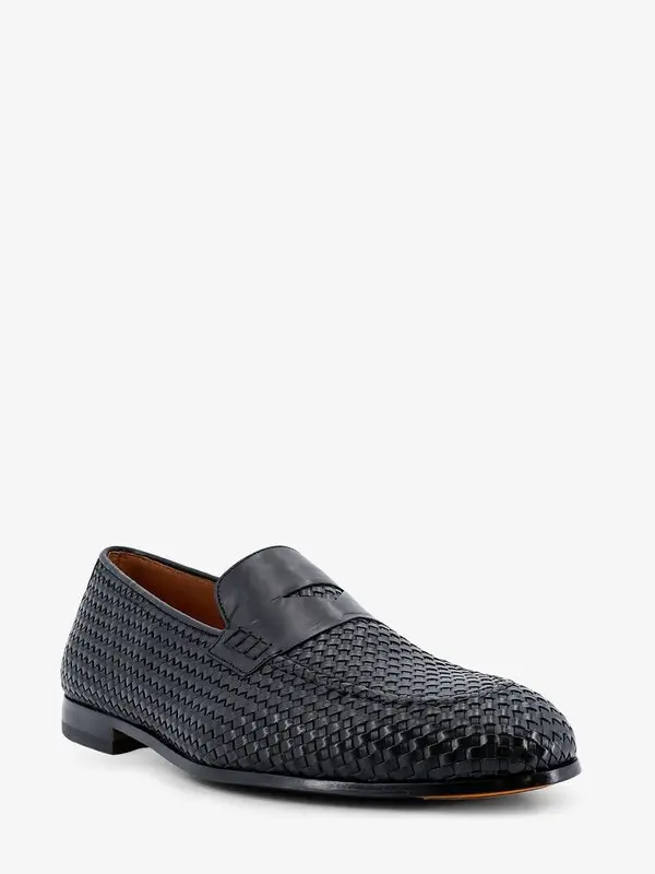 DOUCAL'S Braidy Leather Loafers