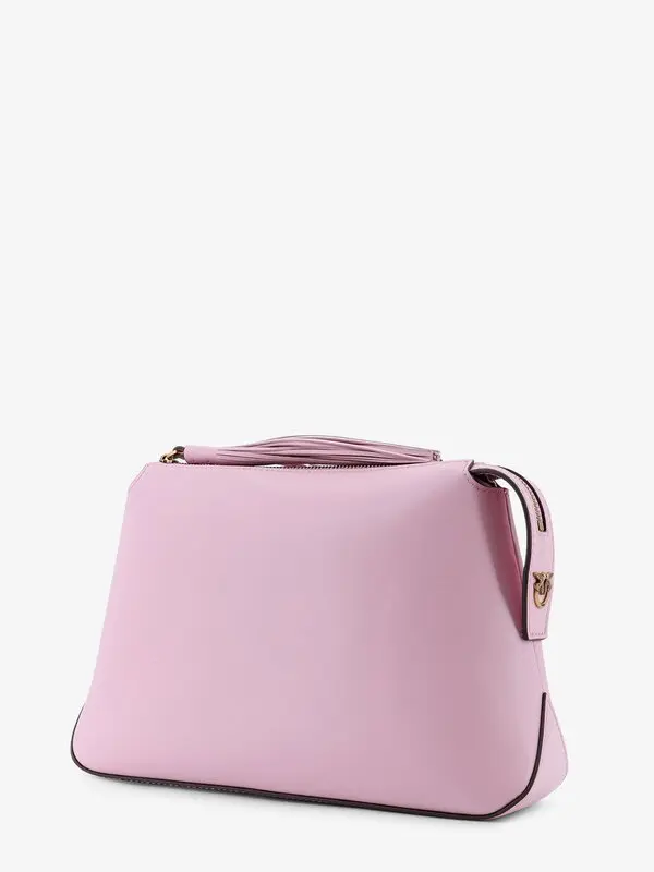 Pinko Leather Beauty Case - Pink