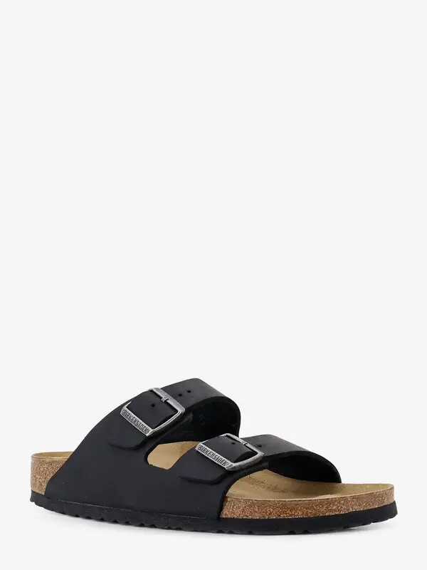 BIRKENSTOCK Arizona Leather Sandals - Black