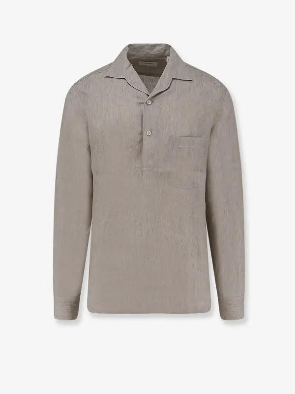 LARDINI Pailan Linen Shirt