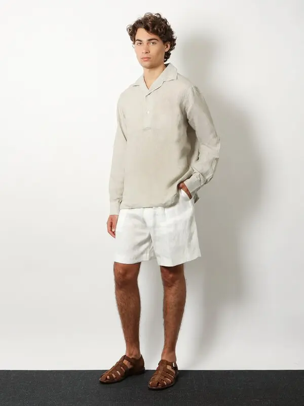 LARDINI Pailan Linen Shirt