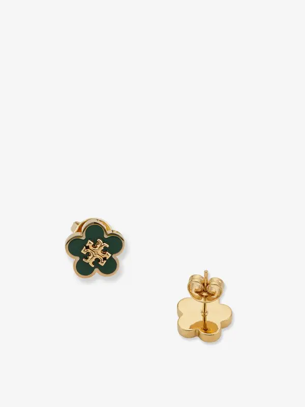 Tory Burch Metal Flower Earrings