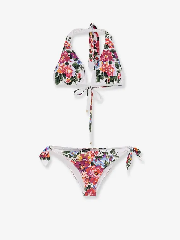 Dolce & Gabbana Nylon Floral Print Bikini - Multicolor