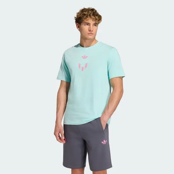 Adidas Messi Graphic T-shirt - Semi Flash Aqua
