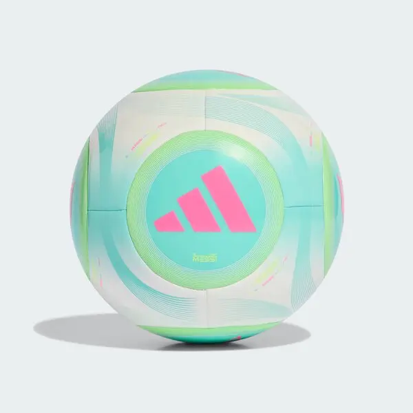 Adidas Messi Club Ball - White / Flash Aqua / Halo Mint / Lucid Pink