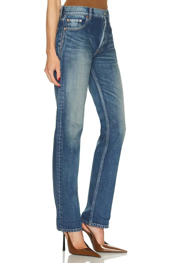 Saint Laurent Relaxed Straight Leg Denim