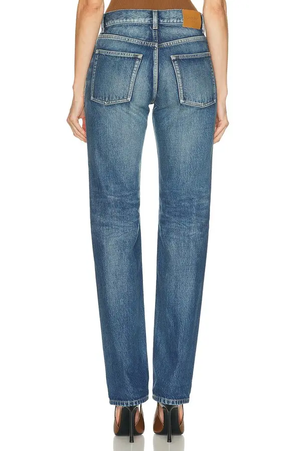 Saint Laurent Relaxed Straight Leg Denim